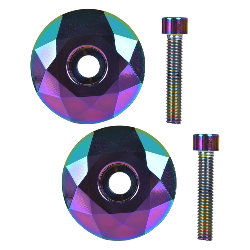 2Pcs Bicycle Headset Top Cover with Bolts 1 1/8 Inch Bicycle for ...