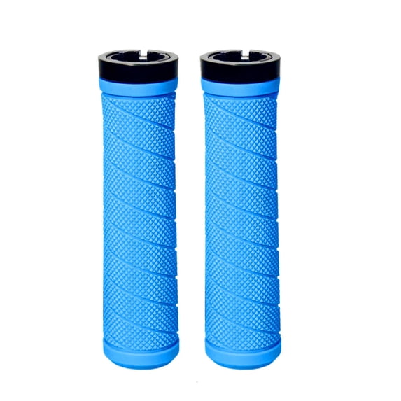2Pcs Bicycles Handlebars End Grip Soft Sleeve Bikes Handle Grips Cover ...