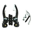 2Pcs Bike Brake Set Bike V-Brake Calipers Aluminum Alloys Handlebars ...
