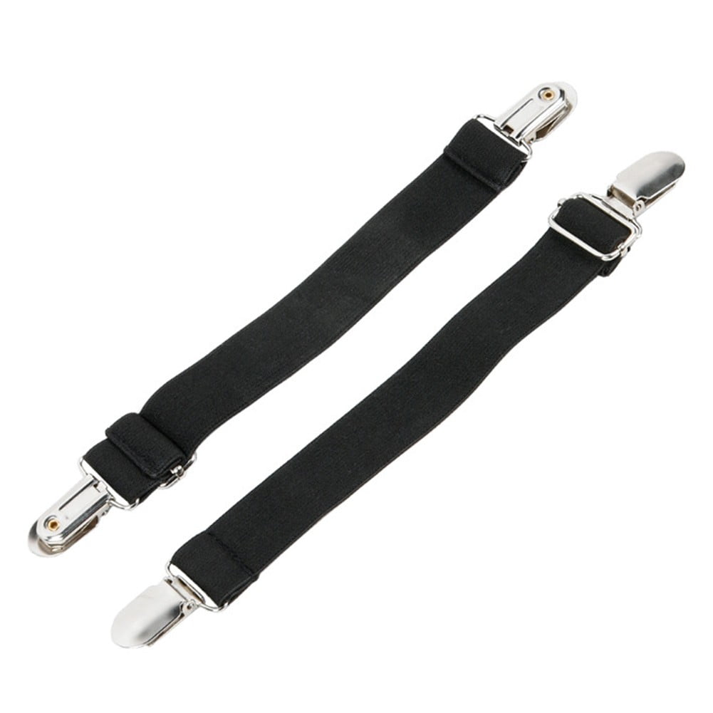 2pcs Bike Pant Leg Clamps Bicycle Adjustable Boot Straps Clips Pant ...