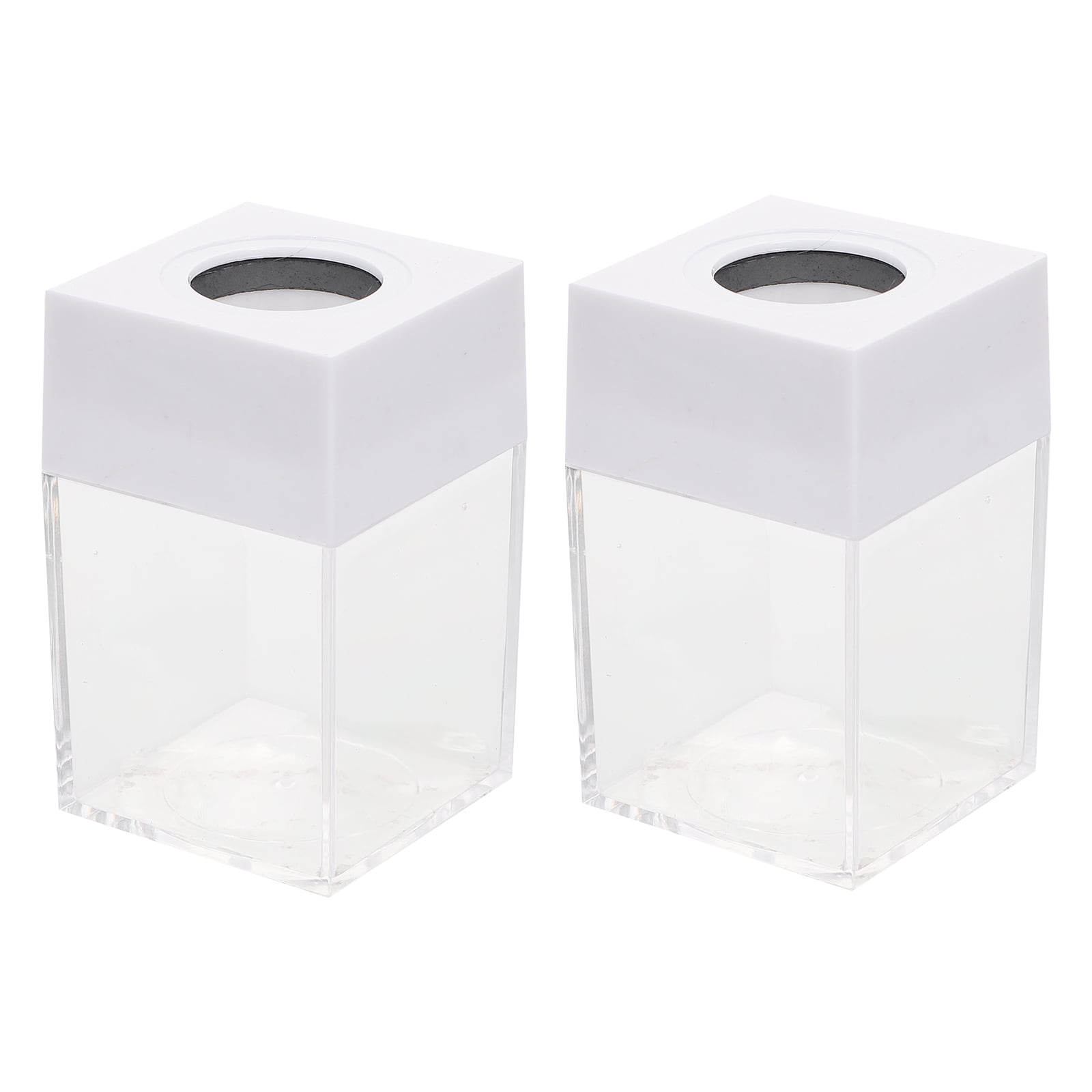 2Pcs Binder Clip Storage Holders Multi-functional Paperclip Container ...