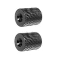 2Pcs Black Aluminum 1/4Inch Female To Female Adapters With AntiSlip ...