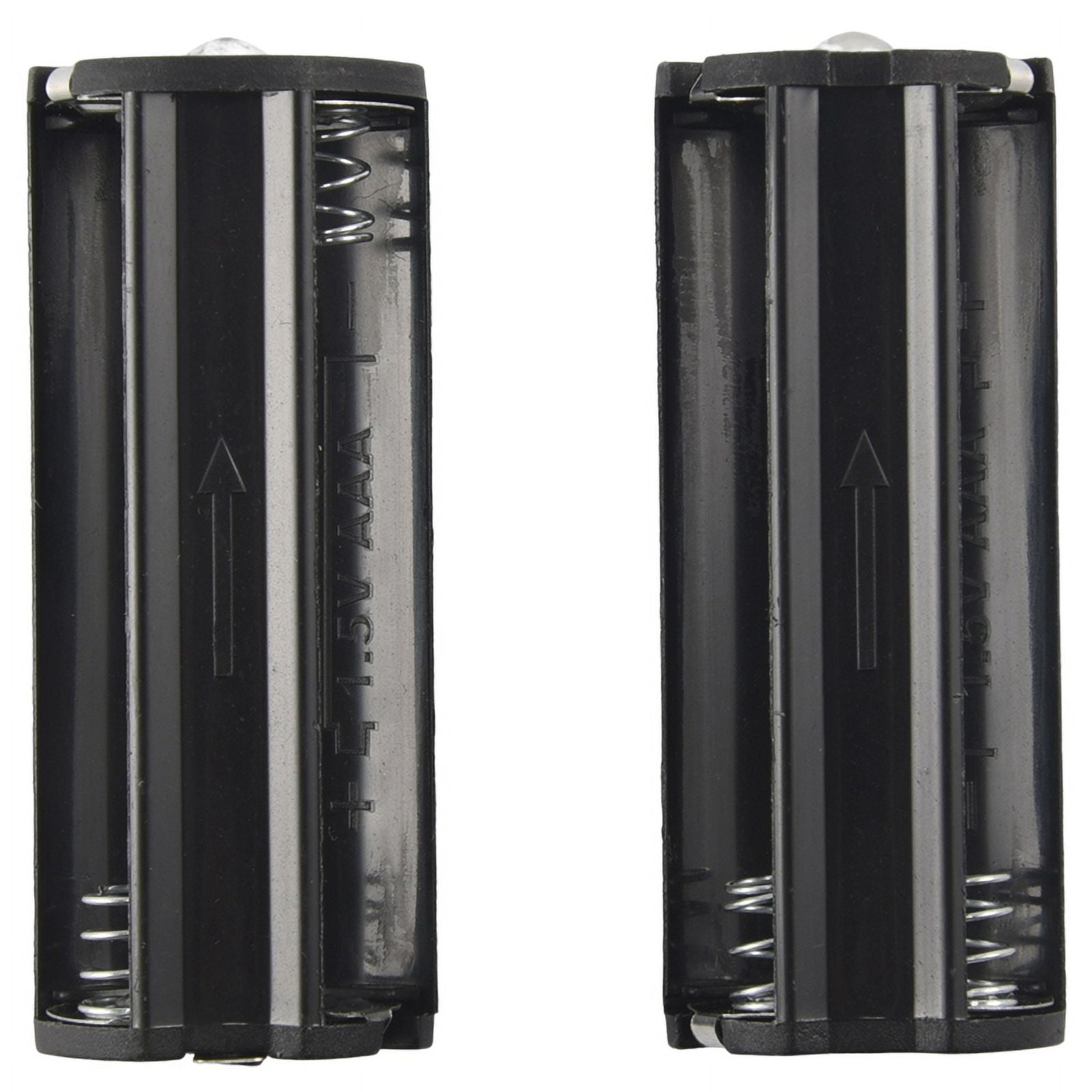2Pcs Black Battery Holder for 3 x 1.5V AAA Batteries Flashlight Torch ...