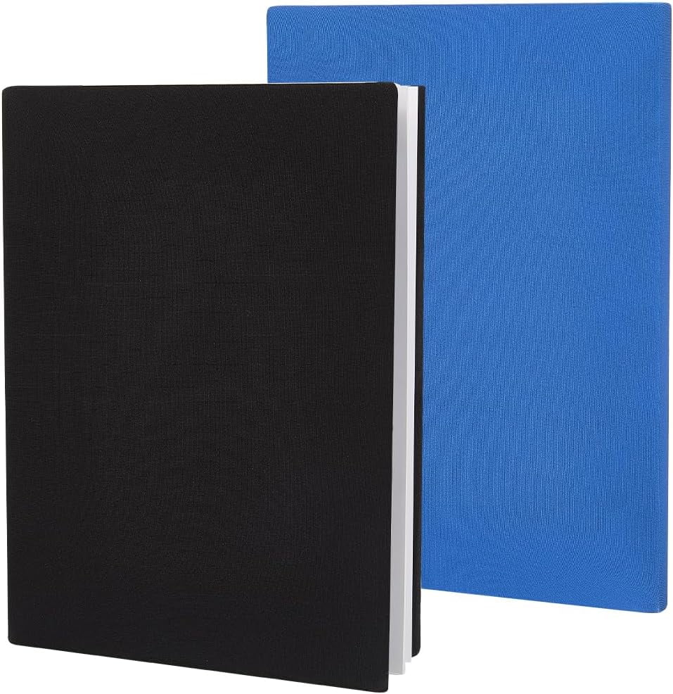 2Pcs Black Book Cover Protector Stretchable Book Covers 9 x 14in Blue ...