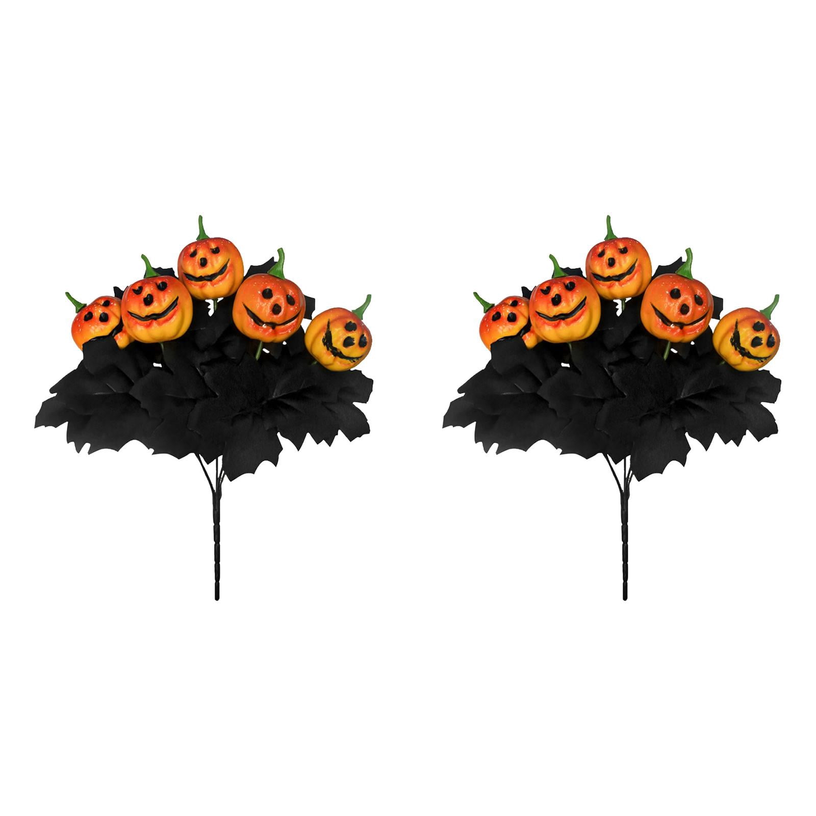 2Pcs Black Halloween Flowers Halloween Table Centerpieces Halloween ...