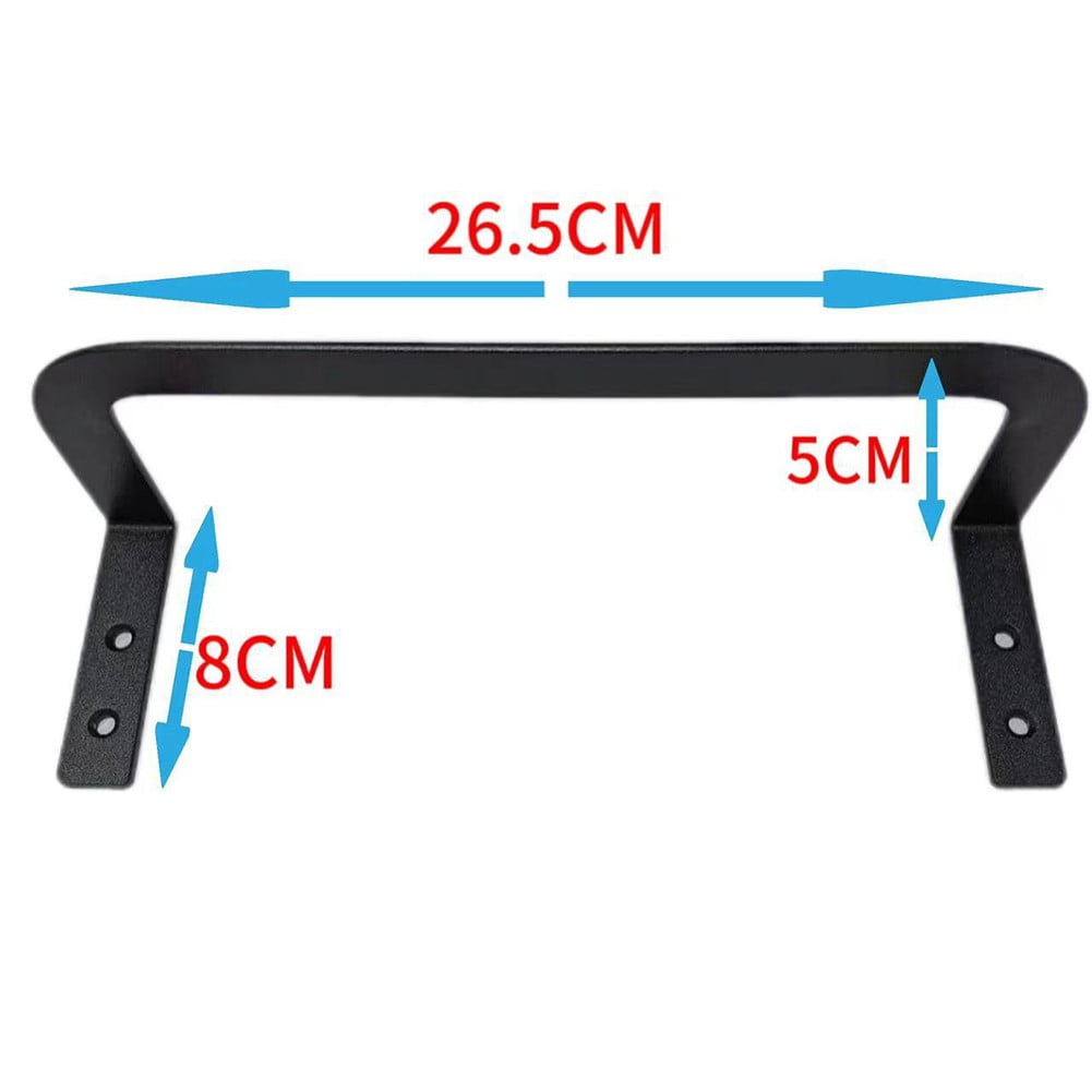 2Pcs Black Metal Mattress Retainer Bar Bracket L-Shaped Slide Stopper ...