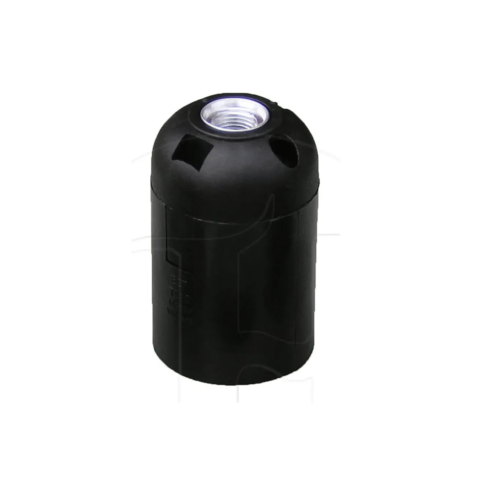 2Pcs Black White Metal Cover E27 Screw Lamp Holder LED Bulb Holder ...