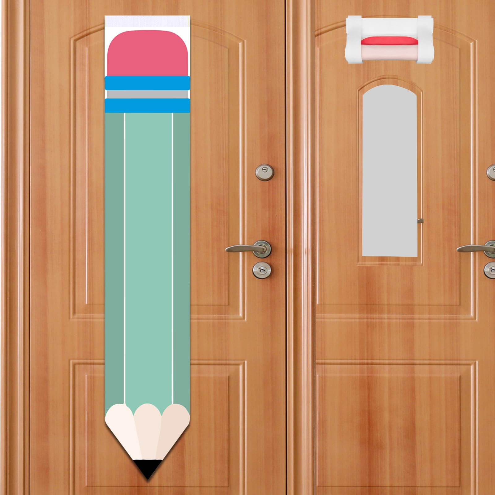 2Pcs Blackout Window Cover, Pencil Shape Classroom Curtains for Office ...