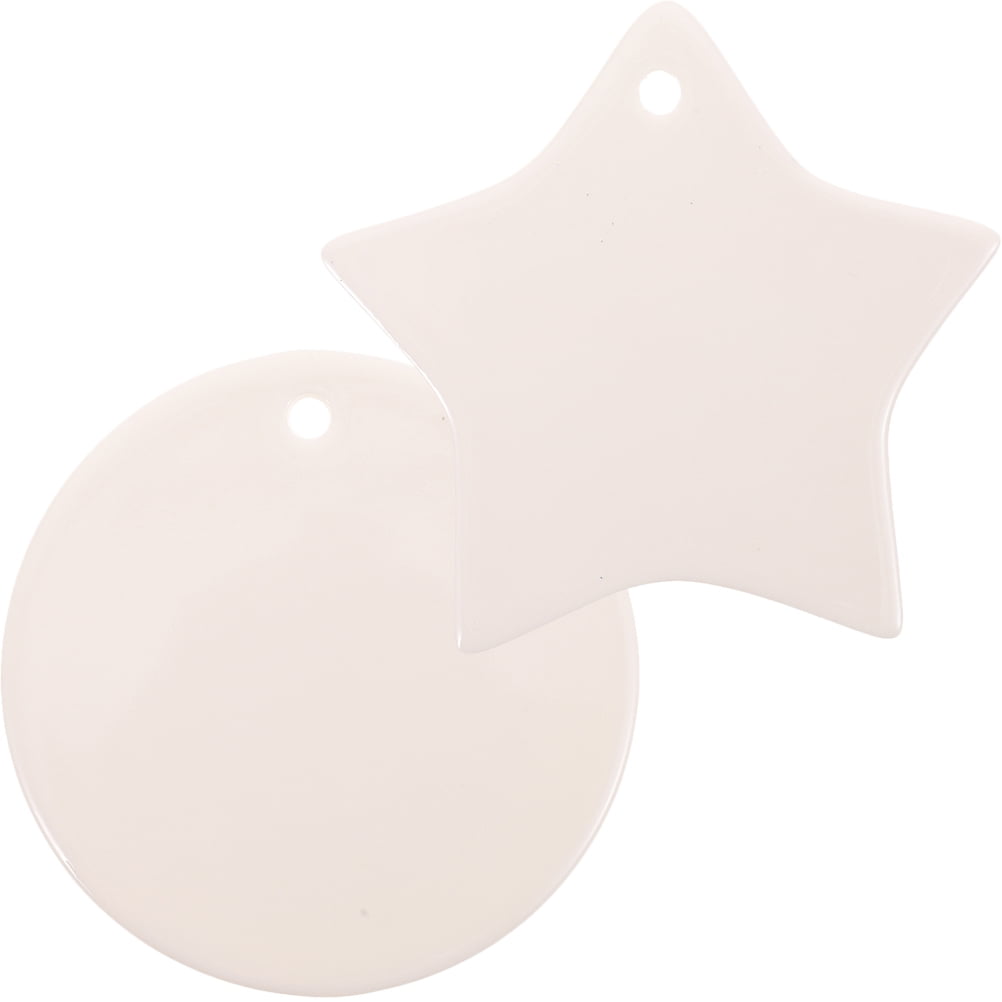 2Pcs Blank Ceramic Tags Decorative Hanging Ceramic Tags Ceramic ...