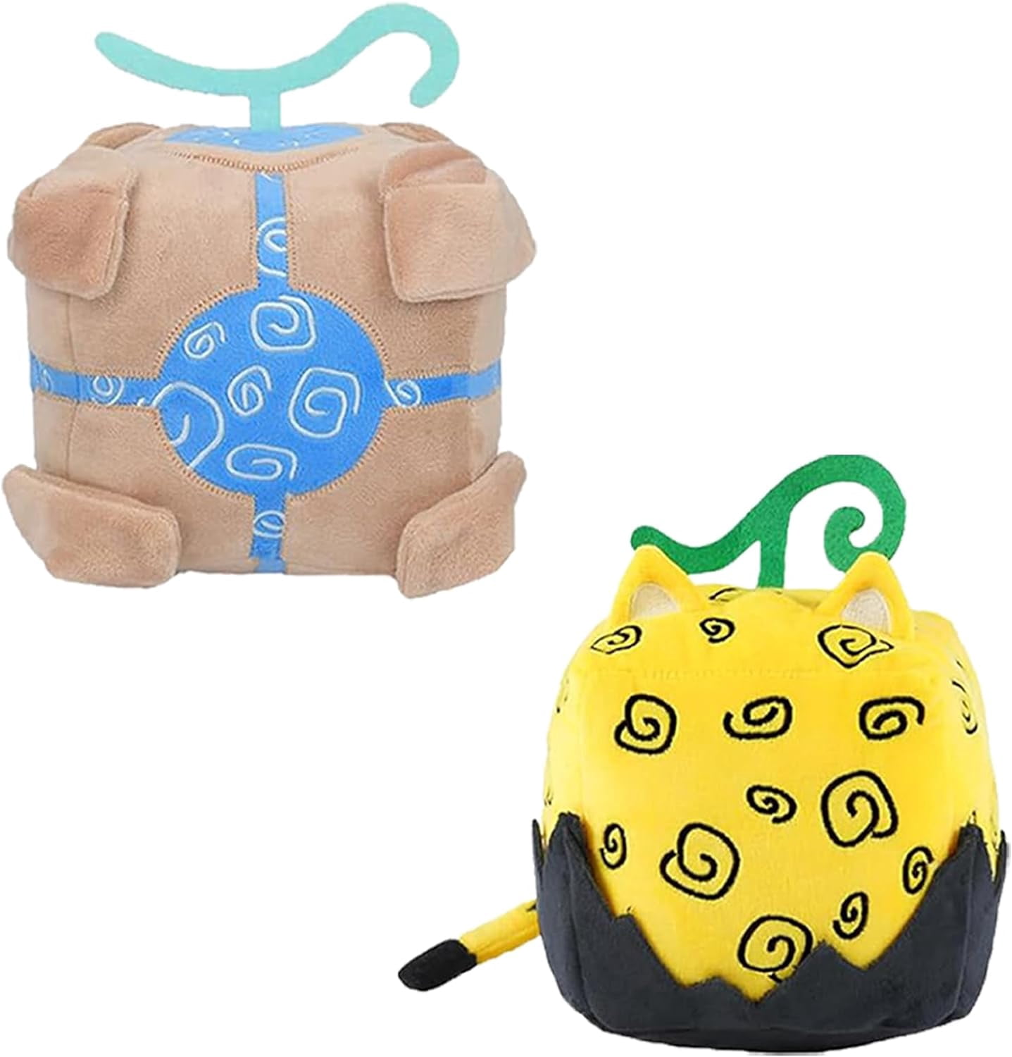 Guvpev 2Pcs Blox Fruits Plush, Blox Fruits Plushies Blox Plush Pillow ...