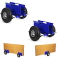 2Pcs Blue 600LBS All-Terrain Inflatable Tire Panel Drywall Moving Dolly ...
