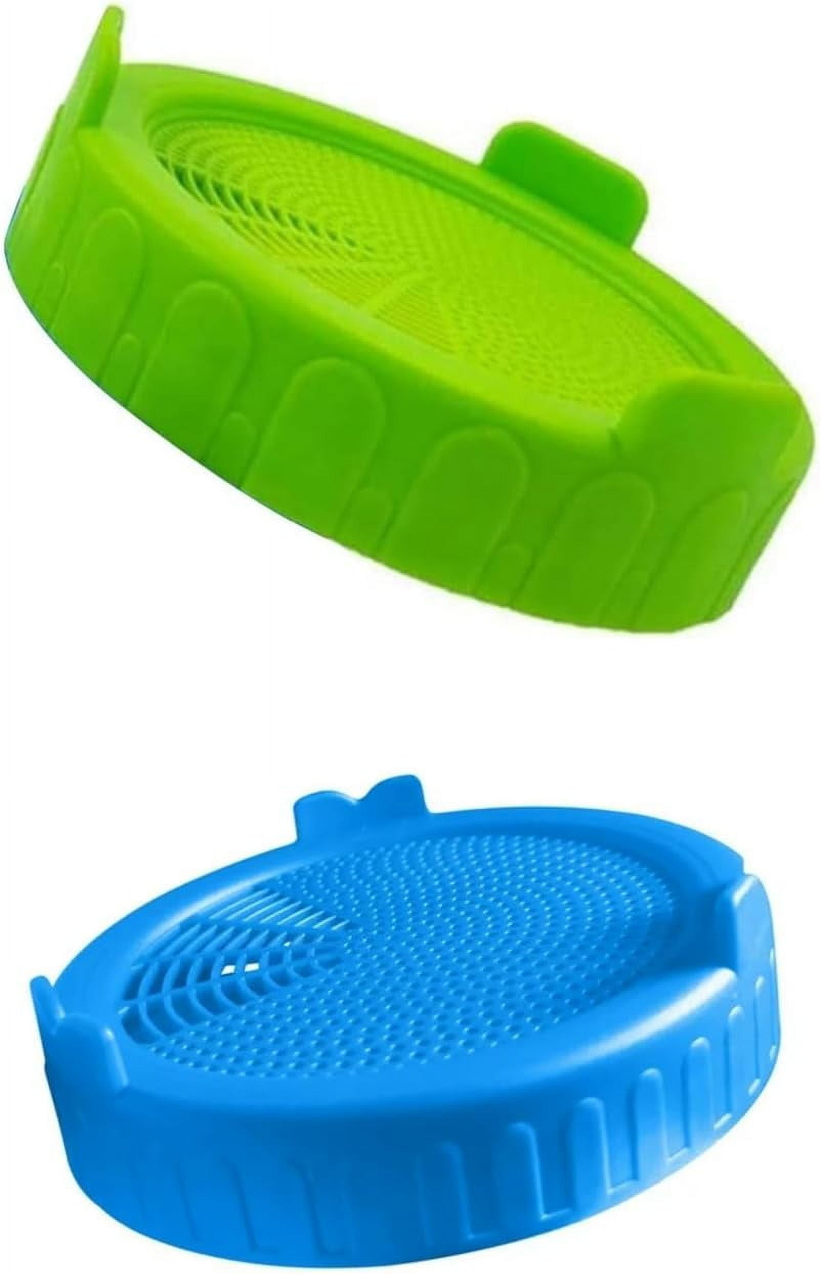 2Pcs Blue and Green Sprouting Lids jar Sprouting Lids Plastic Sprouting ...