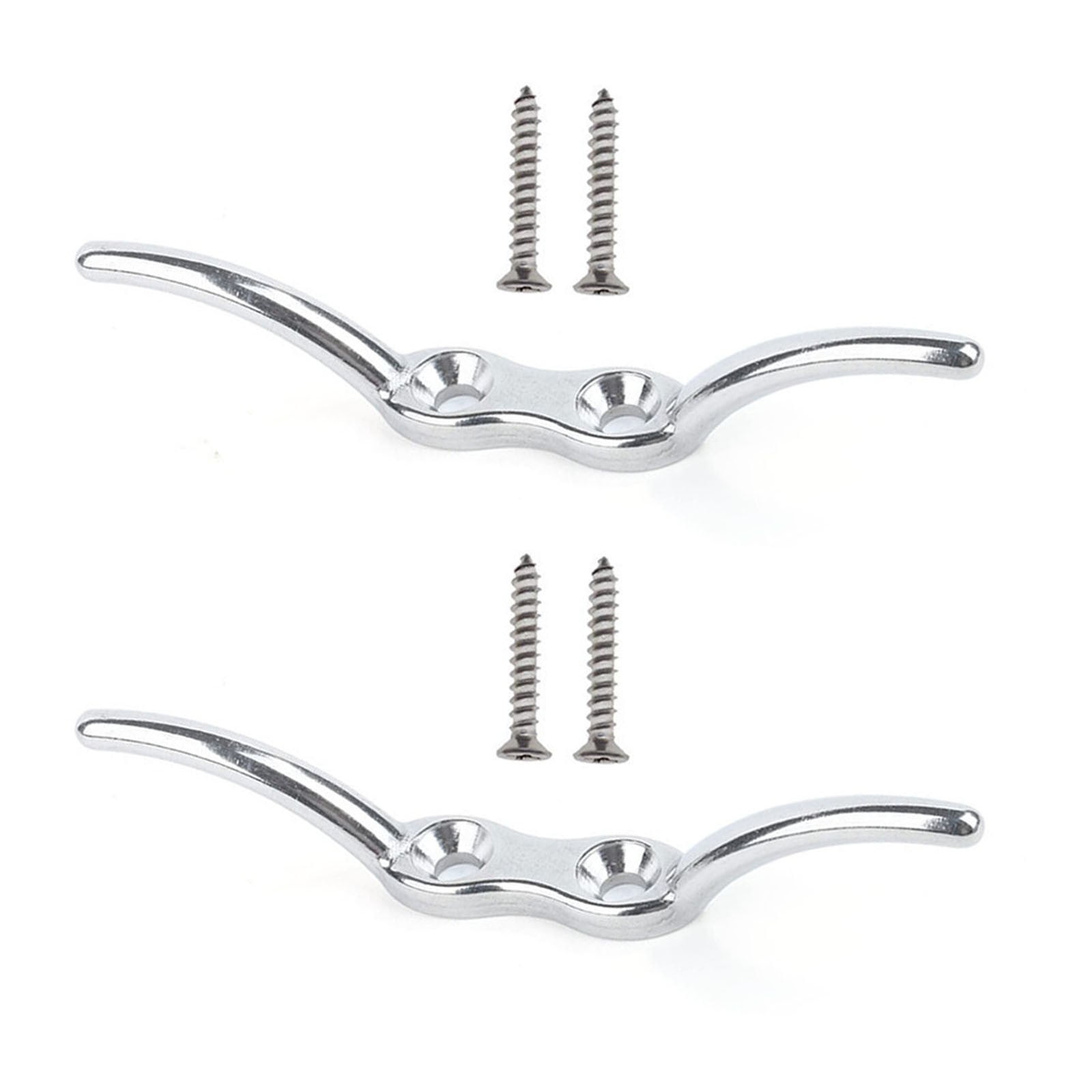 2pcs Boat Dock Cleats Flagpole Cleat Hook for Flag Rope Flagpole Cleat ...