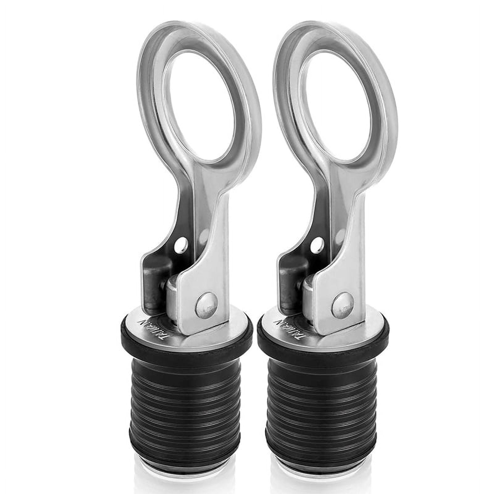 2Pcs Boat Plugs Snap Handle Drain Plug for 1 Inch Diameter Marine Twist ...