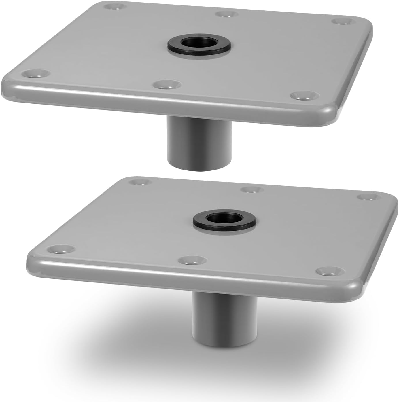 2Pcs Boat Seat Base Mount Boat Seat Pedestal Base 7" x 7", Boat Seat ...