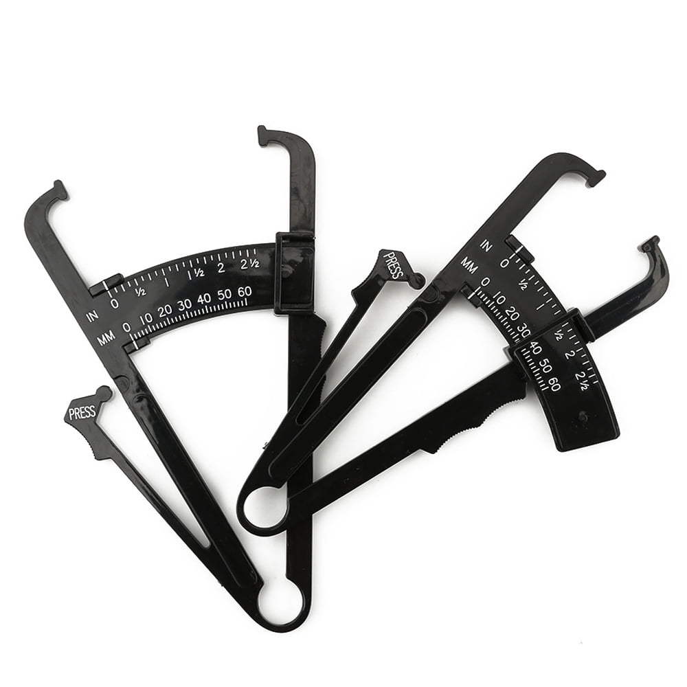 2Pcs Body Fat Caliper - Handheld BMI Body Fat Measurement Device ...