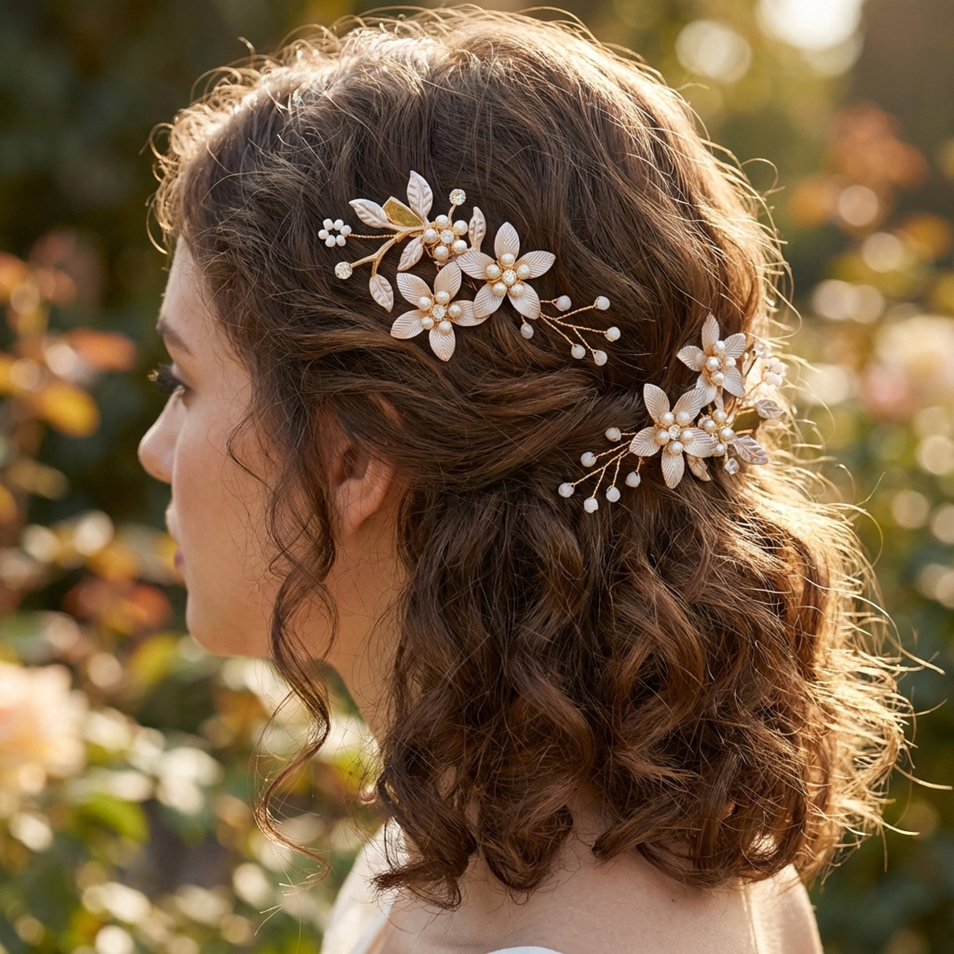 MIALLO 2 Pcs Boho Hair Clips for Weddings, Gatherings & Parties, Gold ...