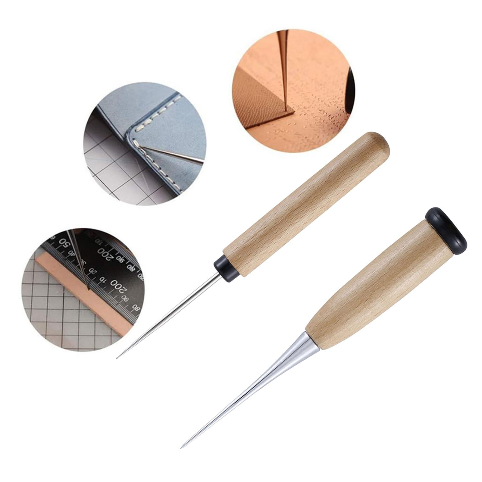 2Pcs Bookbinding Tool, Sewing Awl Tool, Leather Sewing for Leathercraft ...