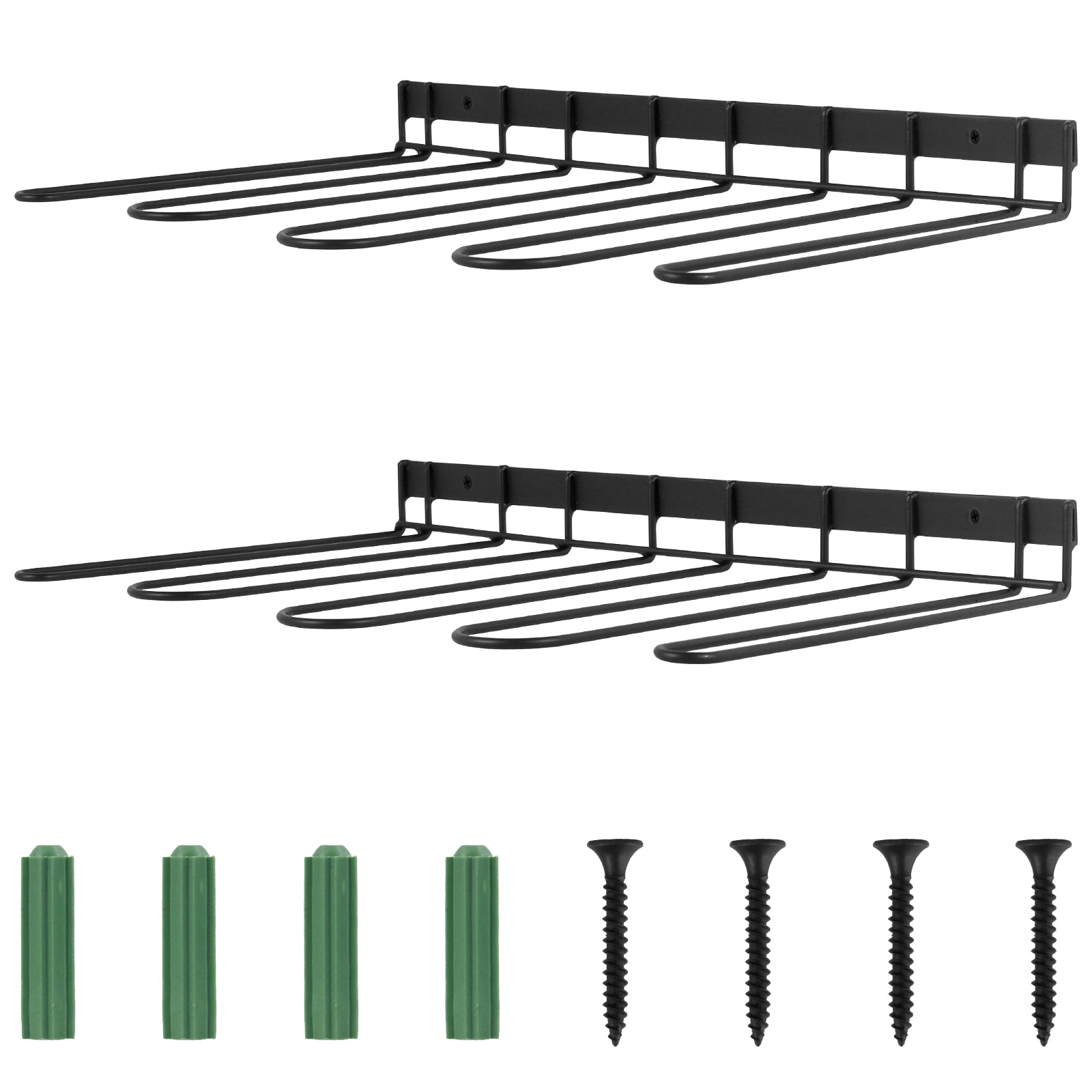 2Pcs Boot Rack Metal Wall Mounted Boot Rack Sturdy Shoe Organizer ...