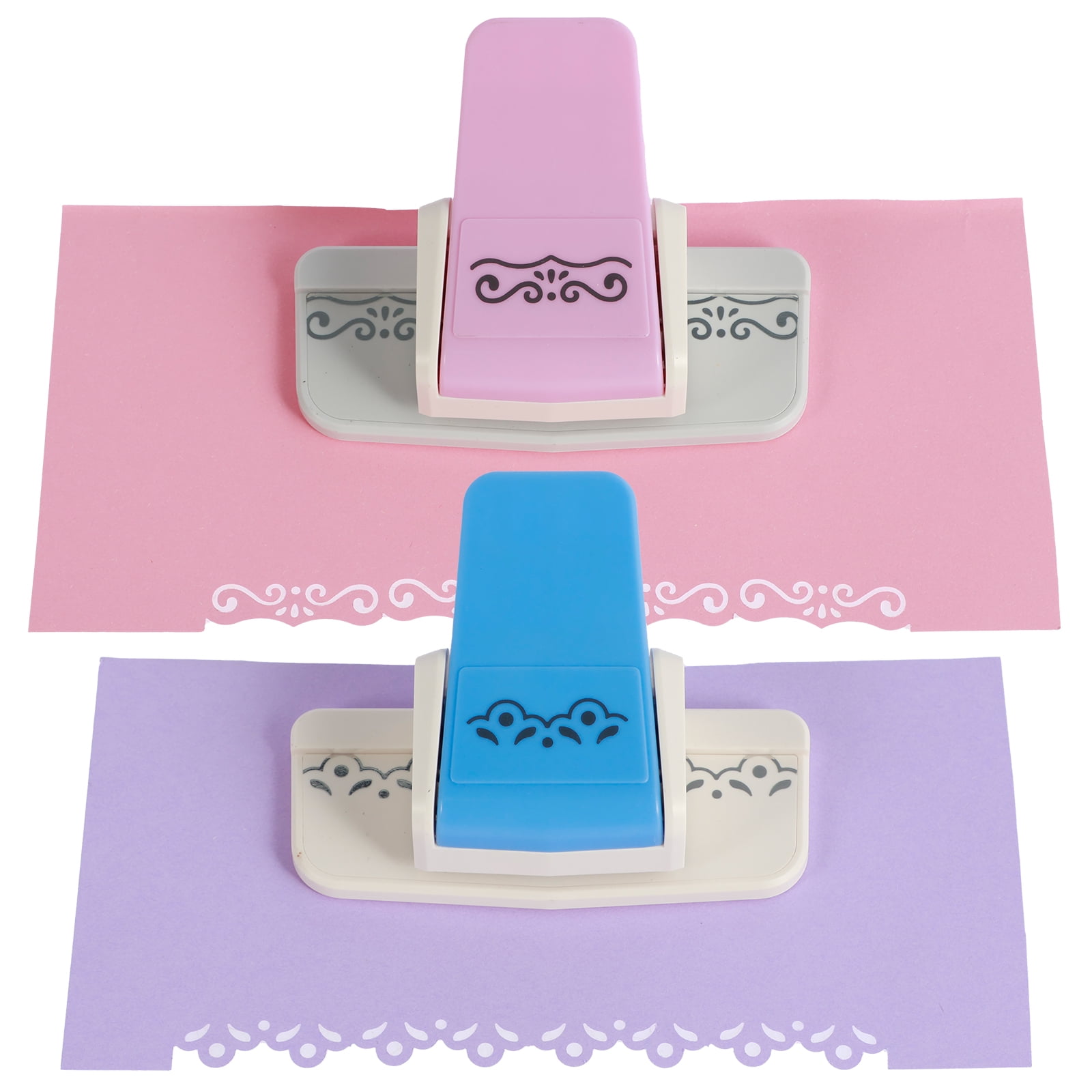 2Pcs Border Punch for DIY Projects Easy to Use Border Edge Craft Punch ...
