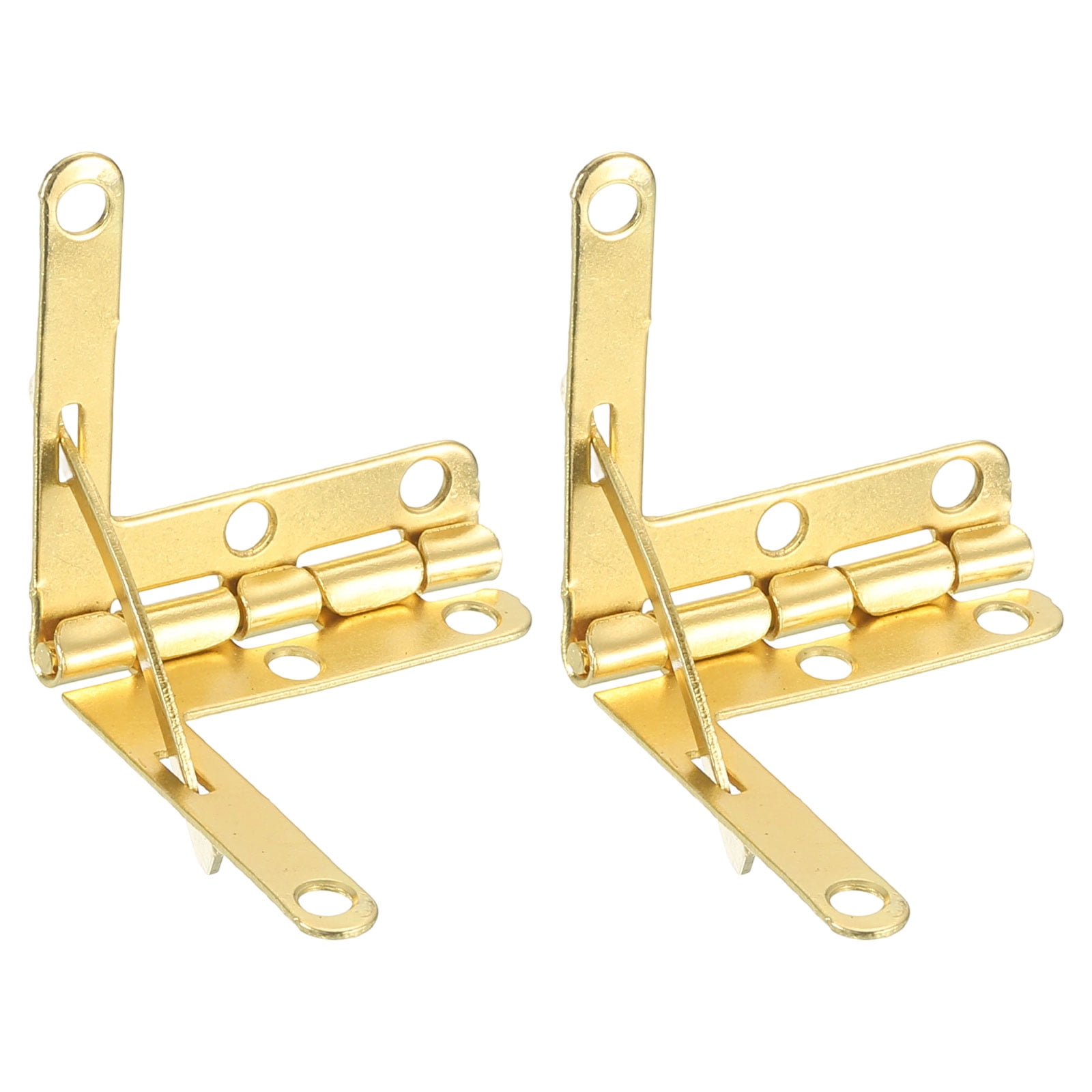 2Pcs Box Quadrant Hinge, 30x32mm Box Hinge Cases with Side Rail Retaining Arm 90 Degree Folding ...