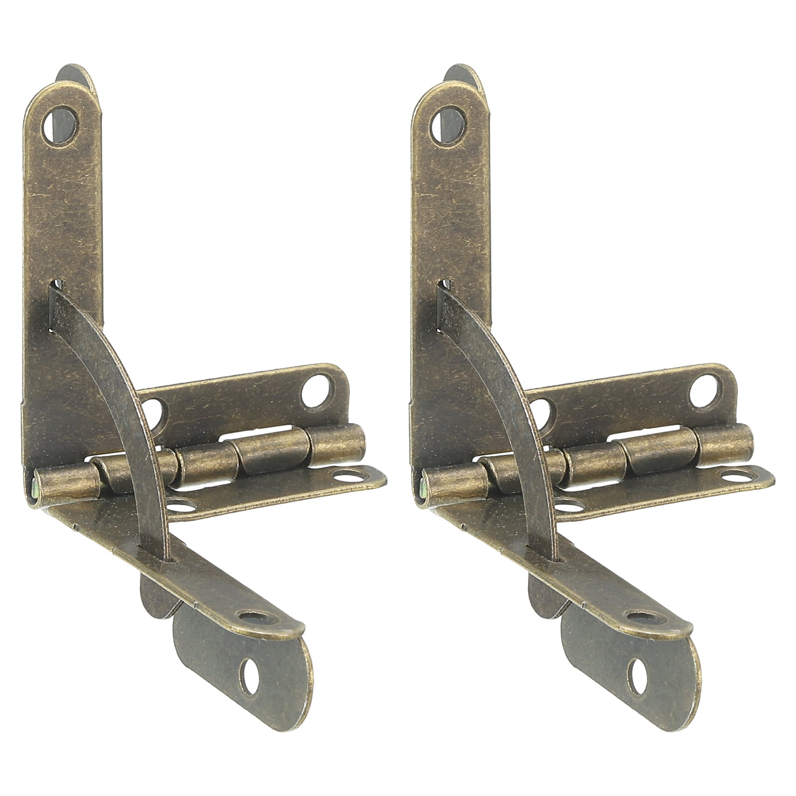 2Pcs Box Quadrant Hinge, 31x36mm Box Hinge Cases with Side Rail Retaining Arm 90 Degree Folding ...