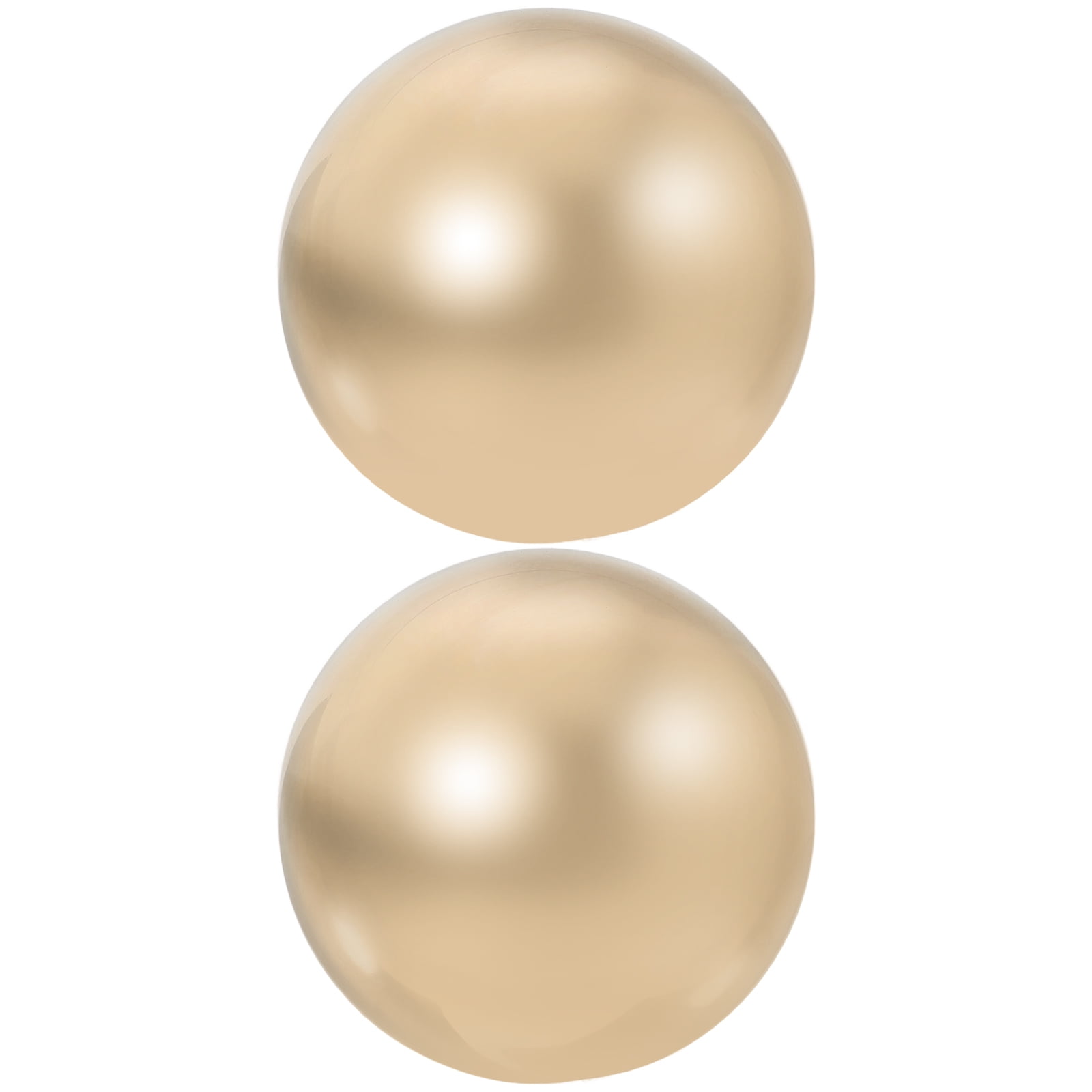 BESTONZON Polished Hand Massage Balls Golden 2Pcs - Walmart.com