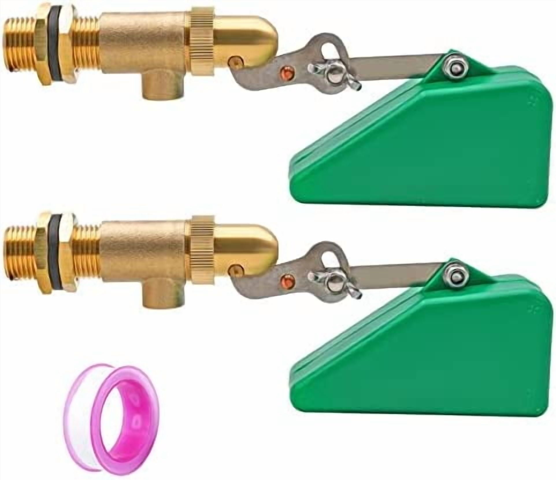 2Pcs Brass Float Valve 1/2 Inch Livestock Water Tank Float Valve with ...