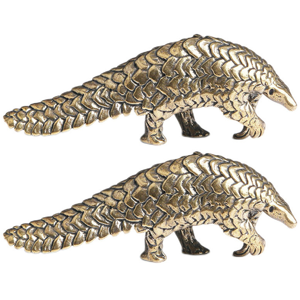 2Pcs Brass Pangolin Statue Pangolin Figurine Antique Pangolin Statue ...