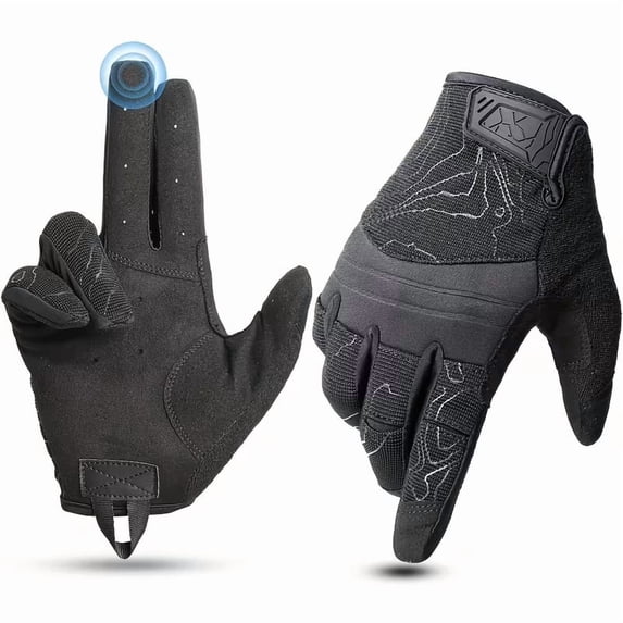 2Pcs Breathable Full Finger Touch Screen Gloves for Driving, Cycling ...