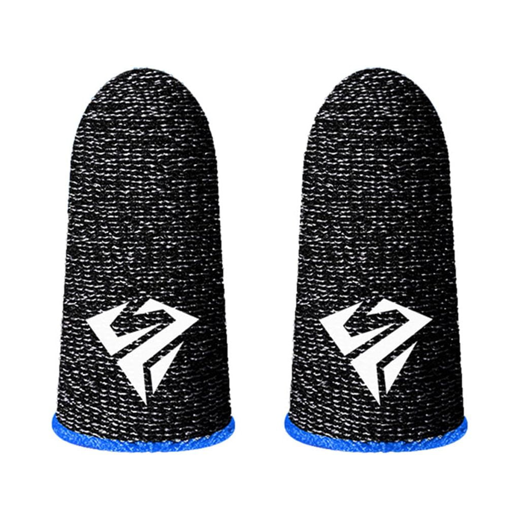 2Pcs Breathable Gaming Finger Sleeves Game Gloves Anti-Sweat Thumb ...