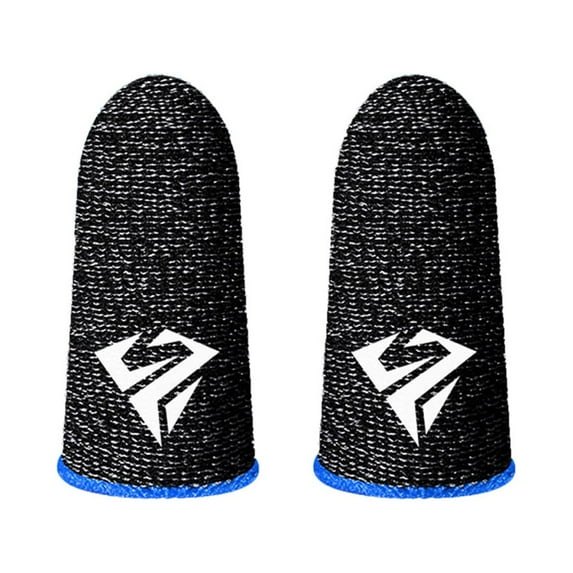 2Pcs Breathable Gaming Finger Sleeves Game Gloves Anti-Sweat Thumb ...
