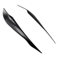 2Pcs Bright Black Front Plated Headlight Cover Head Light Lamp Eyelid ...