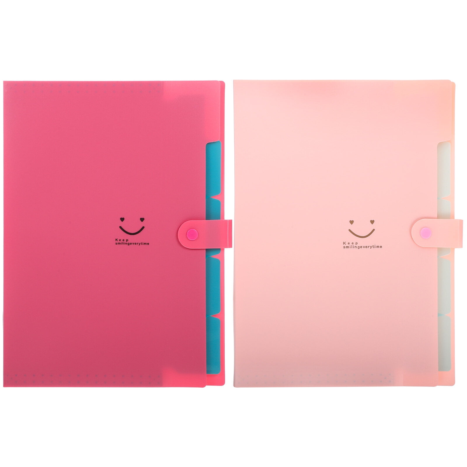 2Pcs Bright Color Filling Folder Office Document Organizer Accordion ...