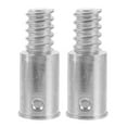 Aluminum Alloy Broom Handle Adapter for Pole with Threaded End 2 Pieces ...