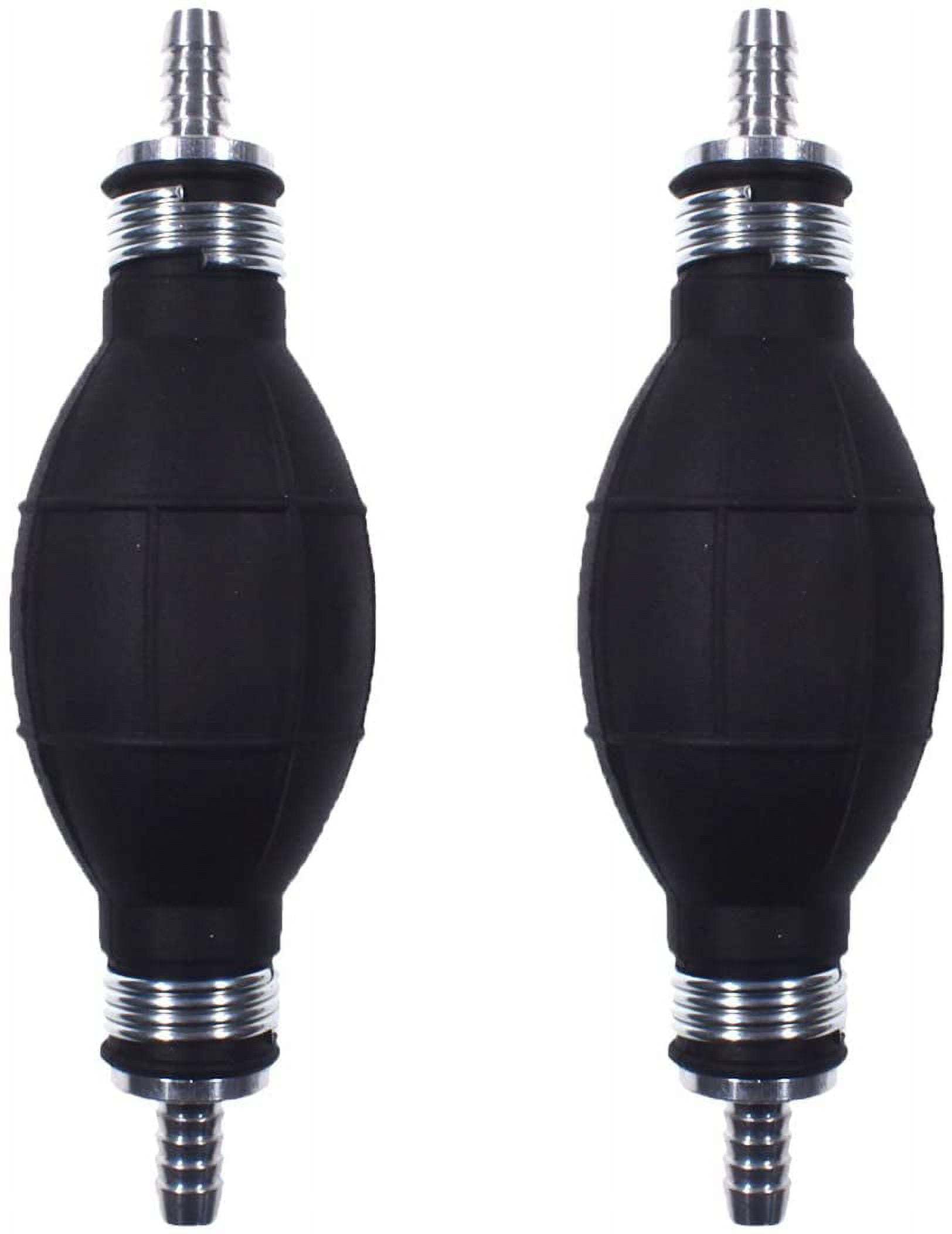 2Pcs Bulb Type Rubber Fuel Transfer Vacuum Fuel Line One Way Fuel Valve ...