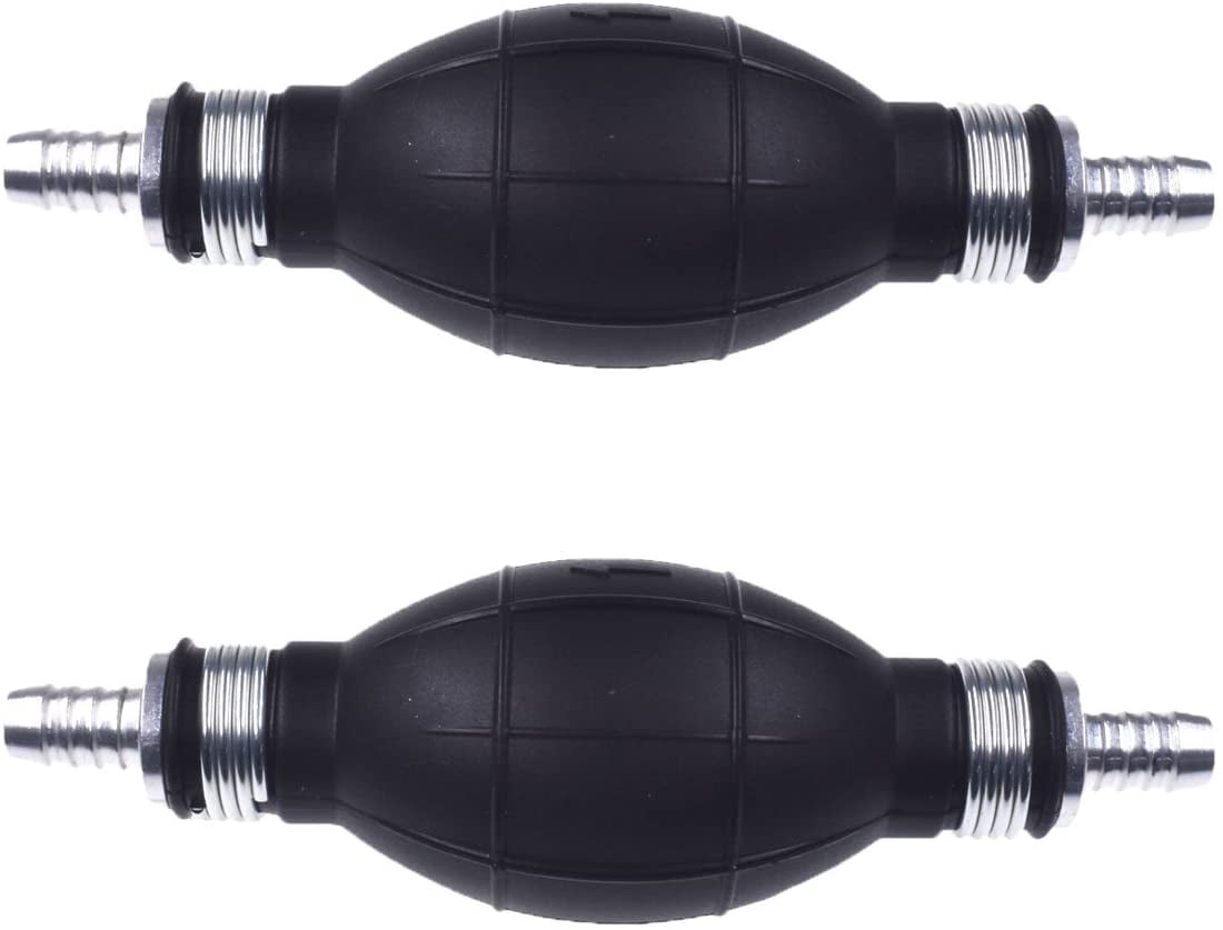 2Pcs Bulb Type Rubber Fuel Transfer Vacuum Fuel Line One Way Fuel Valve ...