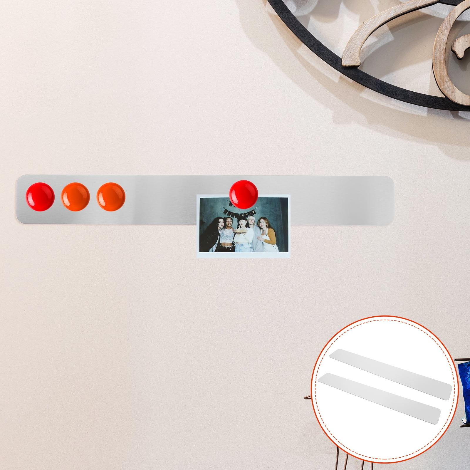 2Pcs Bulletin Board Metal Sheet Metal Strip for Magnetic Attach Metal ...