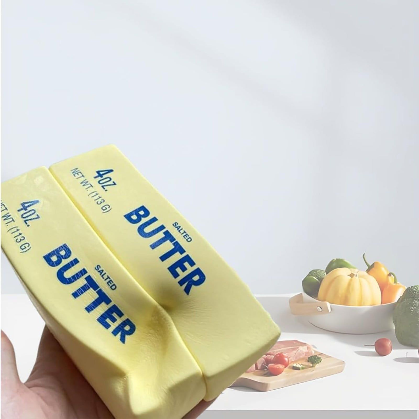 2Pcs Butter Squishy Toys, Super Soft Butter Stick Slow Rising Squishy ...