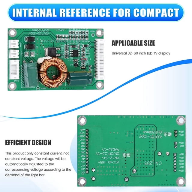 2Pcs CA-233 LCD TV Backlight Constant Current Boost Board Universal LED ...