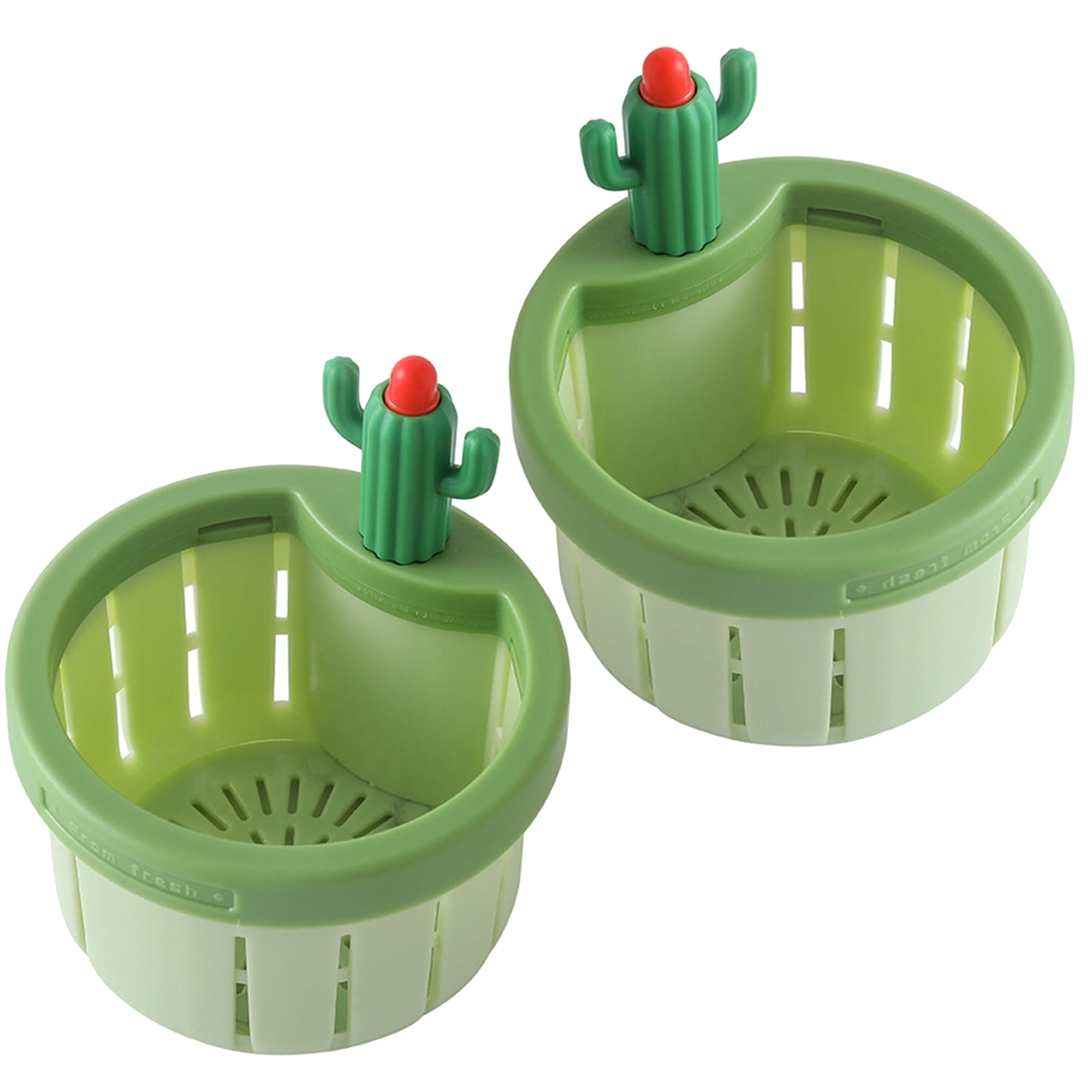 2Pcs Cactus Kitchen Strainer Basket, Waste Catcher Sink Filter with ...