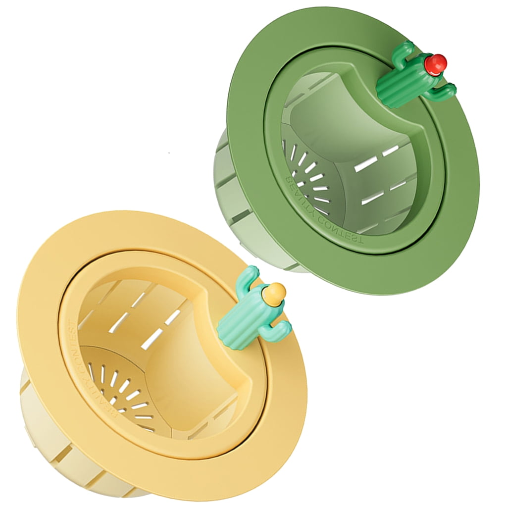 2Pcs Cactus Shaped Kitchen Waste Strainer Sink Draining Basket Filter ...