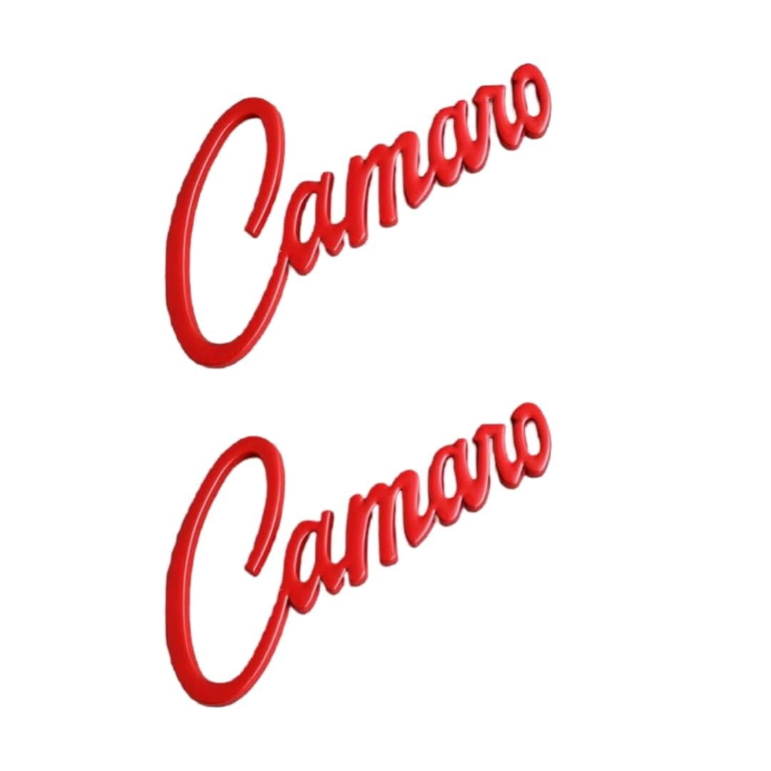 2Pcs Camaro Emblems 3D Metal Car Badge Sticker Letter Nameplate ...