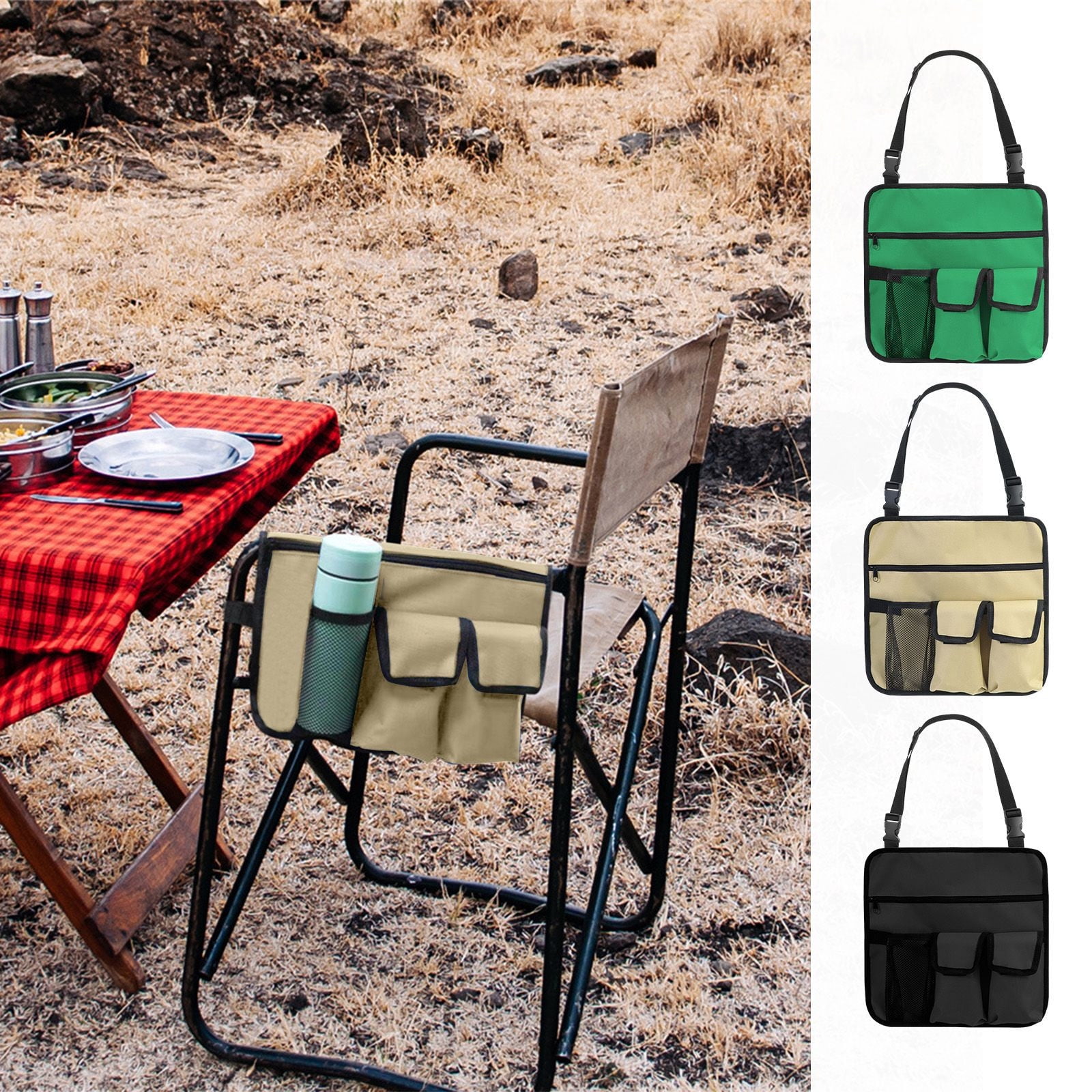 2Pcs Camping Chair Organizer, Kadlawus Camping Chair Organizer, Hanging ...