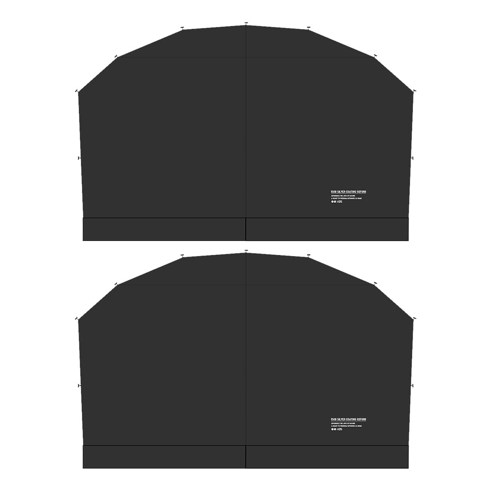 2Pcs Camping Dome Shelter Fence 150D Fabric Windproof Tent Fence for ...