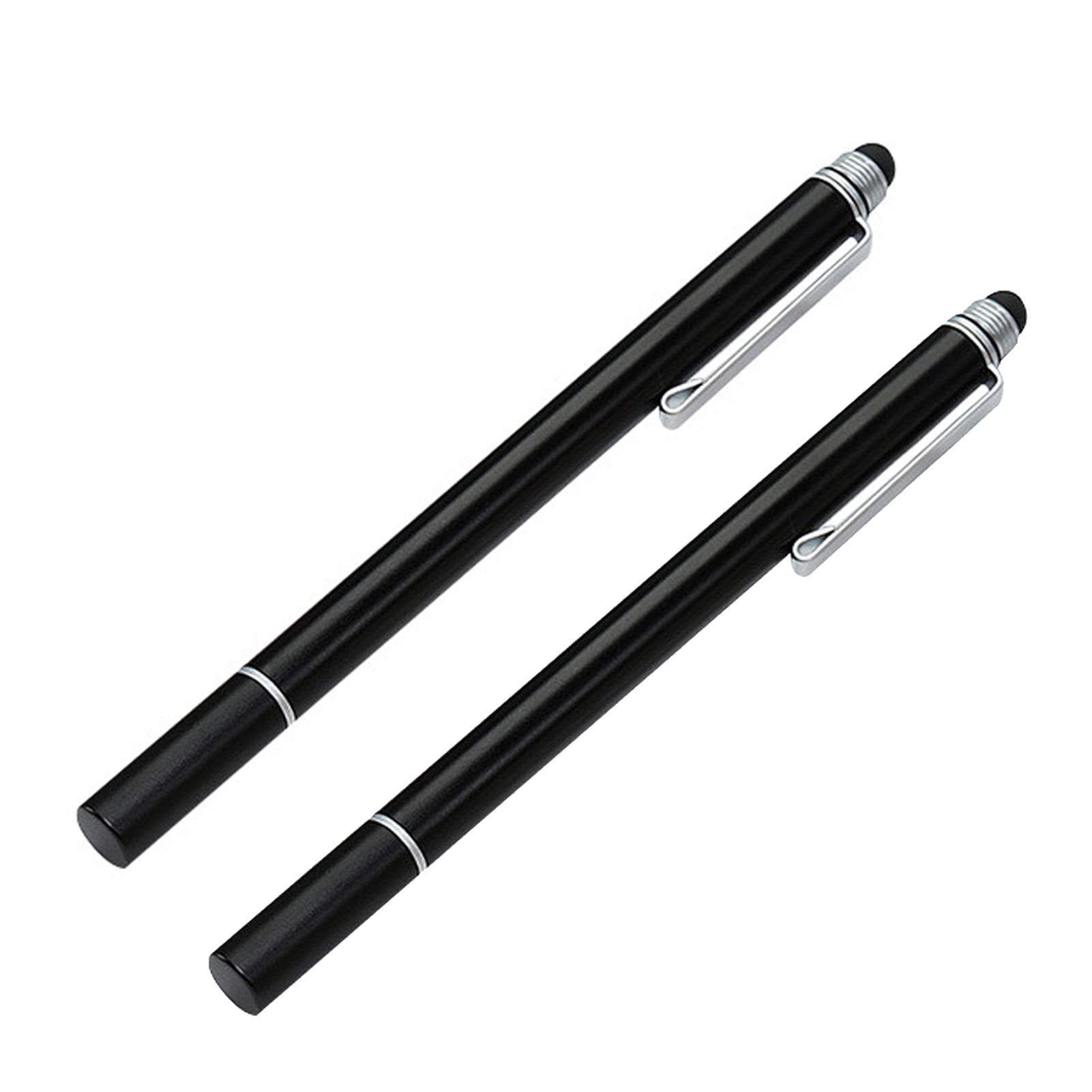 2Pcs Capacitive Pen Stylus 2 in 1 Conductive Plastic Head Transparent ...