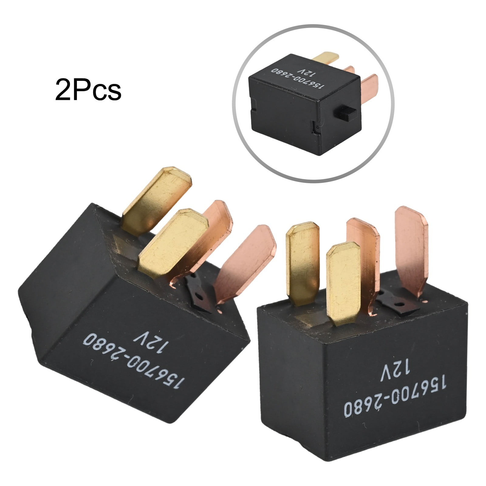 2Pcs Car Ac Relay Starter Relay 4 Pins 39794-Sda-A03 For Honda Accord Civic Cr-Z Cr-V Black Abs ...