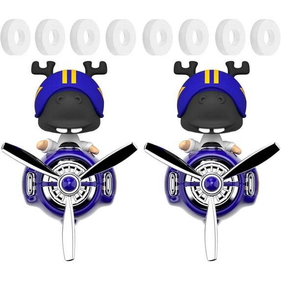 2Pcs Car Air Fresheners, Cute Bear Pilot Automotive Air Outlet Creative ...