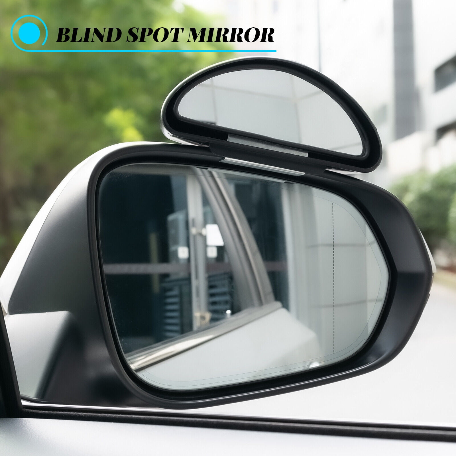 2Pcs Car Blind Spot Mirror Rear View Wide Angle Auxiliary Parking ...