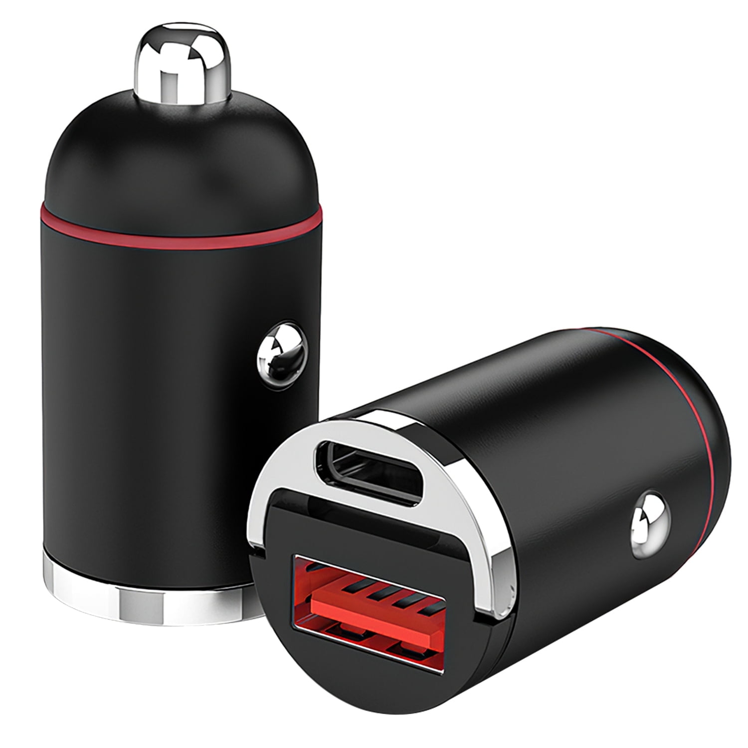 2Pcs Car Cigarette Lighter Charger TeqHome 100W USB Type-C Dual Port ...